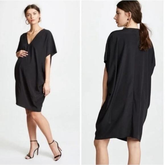 Hatch | Dresses | Hatch Maternity The Slouch Dress In Black One Size ...